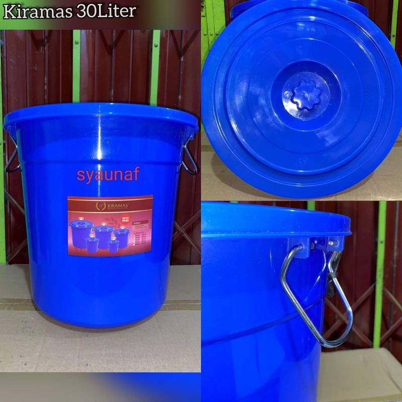 Jual Ember/Basin tutup UK -+30L- 40 liter air bahan plastik tebal ...
