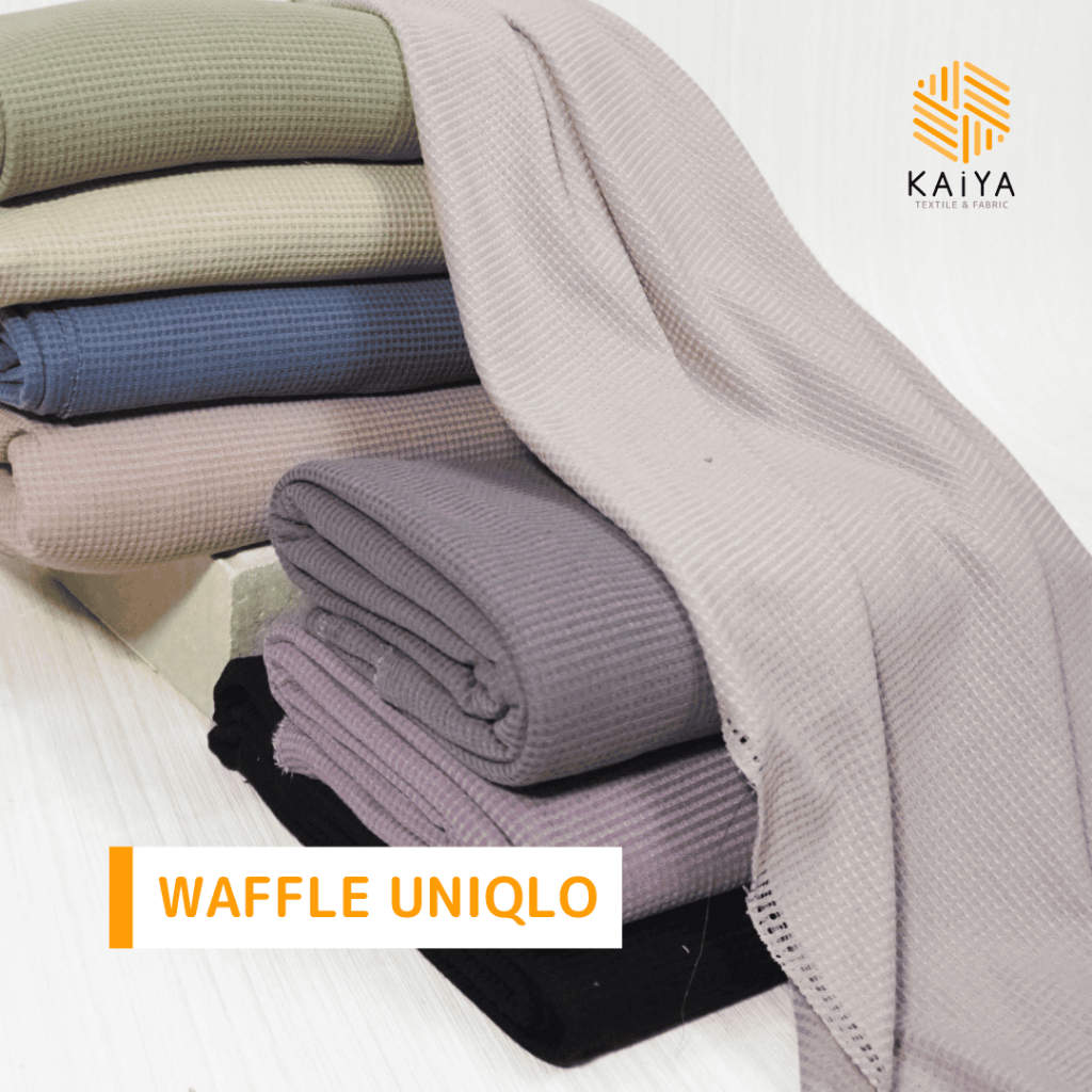 Jual Bahan Kain Knit Waffle Uniqlo Premium Spandex per 0,5 kg | Shopee ...