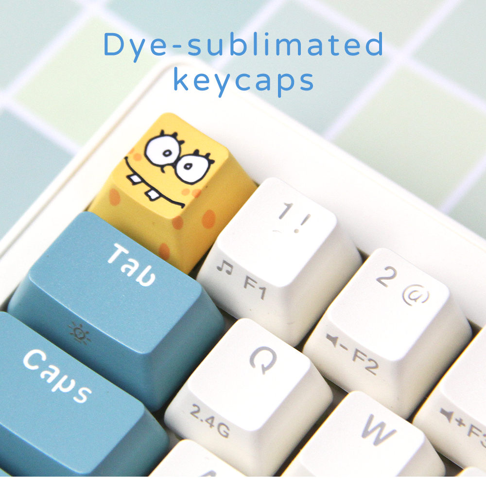 Jual Zifriend 8 Pcs Keycaps PBT Dye-sublimated Cherry Height Customized ...