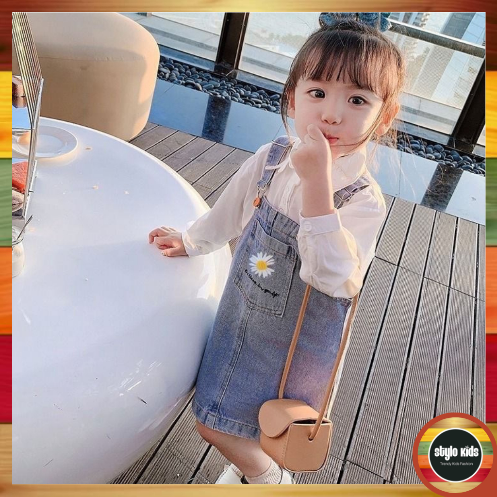 Jual [STYLOKIDS] Baju Kodok Overall Rok Jeans Anak Perempuan Motif ...