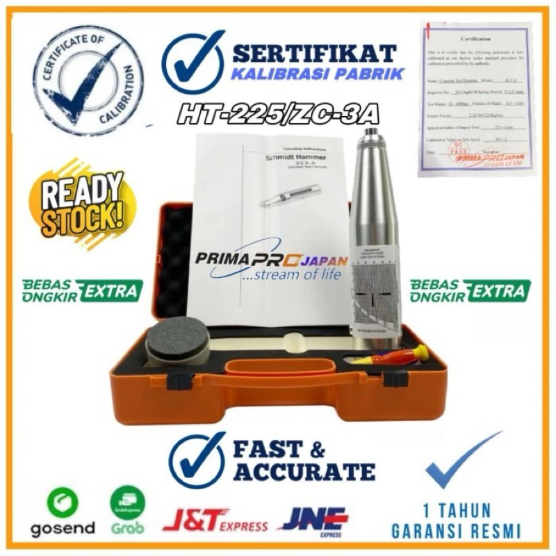 Jual Hammer test beton ZC3-A Alat Cek kekerasan/Kekuatan beton | Shopee ...