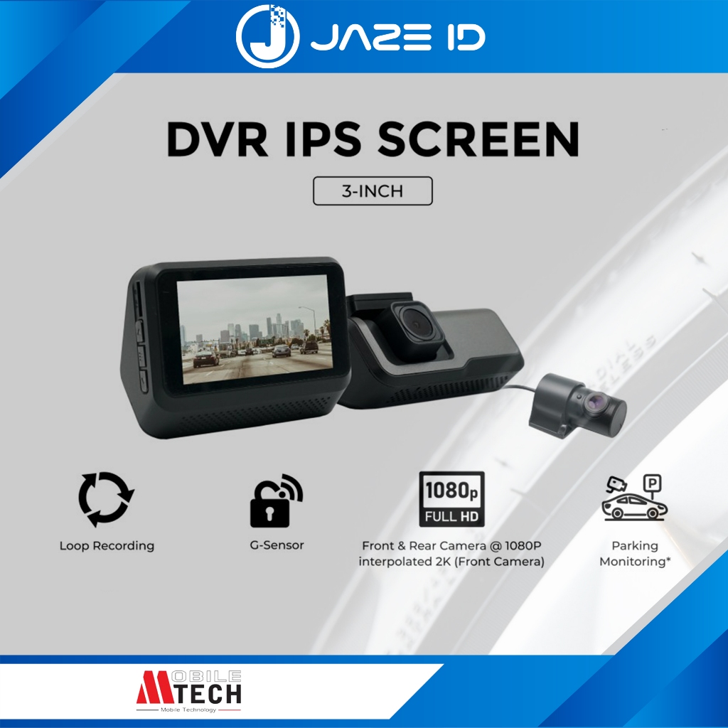 Jual Mtech Dash Cam Pro 2K IPS Screen Car DVR Mobil Kamera Camera Wifi ...