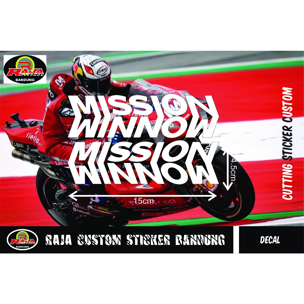 Jual Cutting Stiker Moto GP Mission Winnow Ducati 2 Pcs | Shopee Indonesia