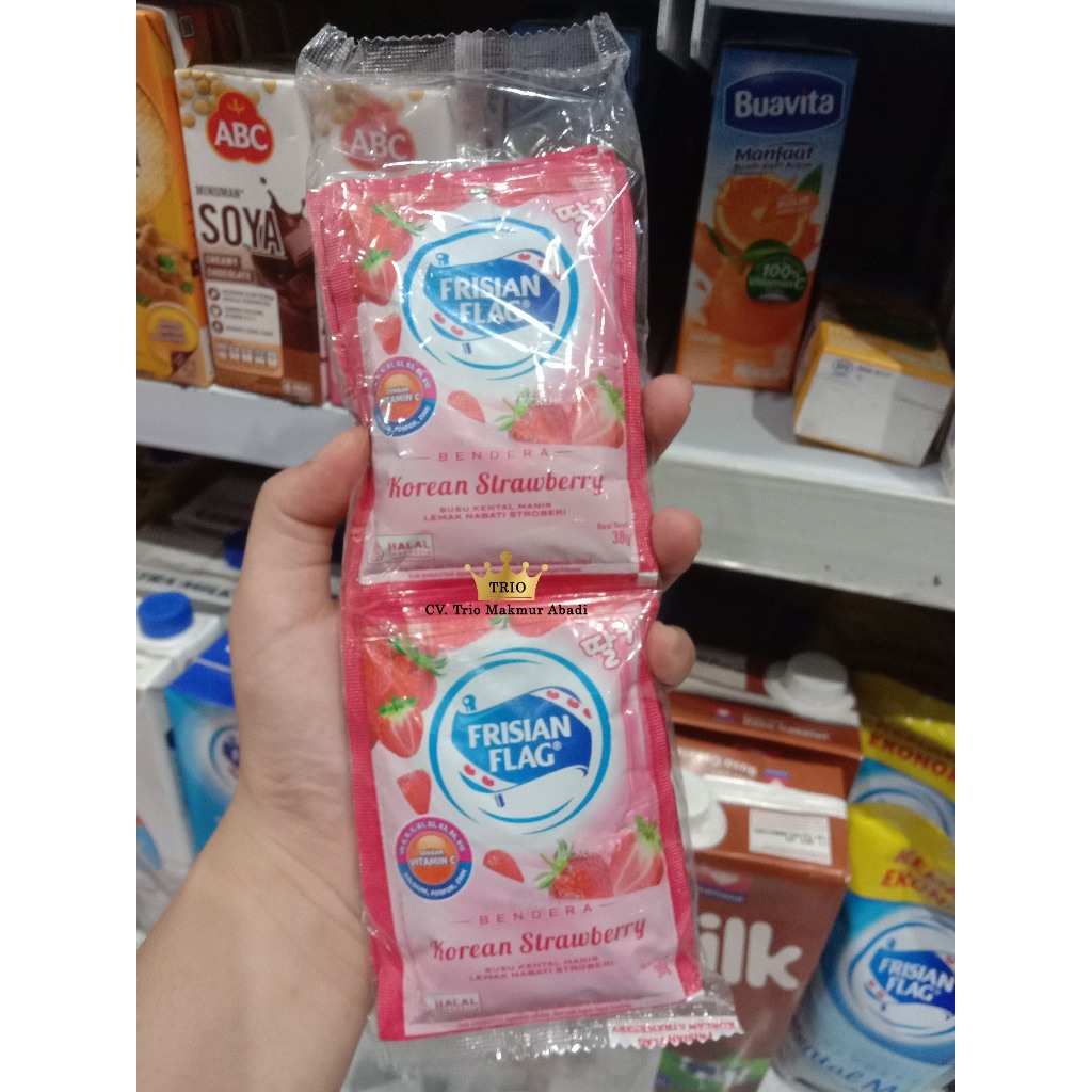 Jual Frisian Flag Skm Rasa Strawbery Renteng Isi 6 Sachet | Shopee ...