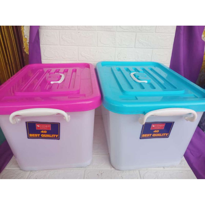 Jual Box container merk gajah ukuran 40 liter Batam | Shopee Indonesia