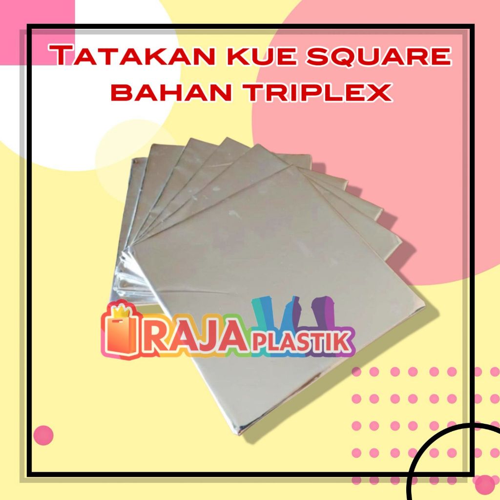 Jual Tatakan Alas Kue Tart Kotak dan BulatTriplex | Shopee Indonesia