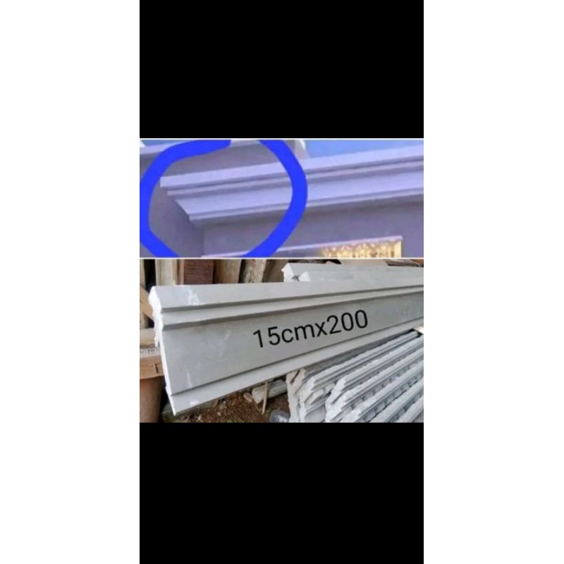 Jual Lis lisplang beton Lis profil beton Lis tempel beton lisplang ...