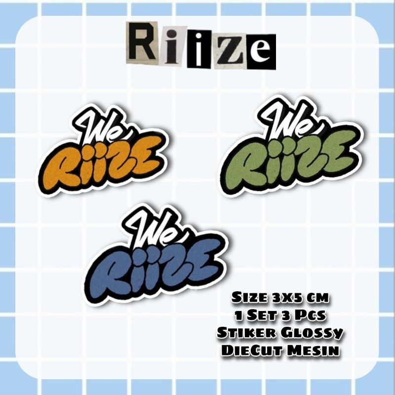 Jual Stiker RIIZE WE RIIZE Sticker Set 3 Pcs | Shopee Indonesia