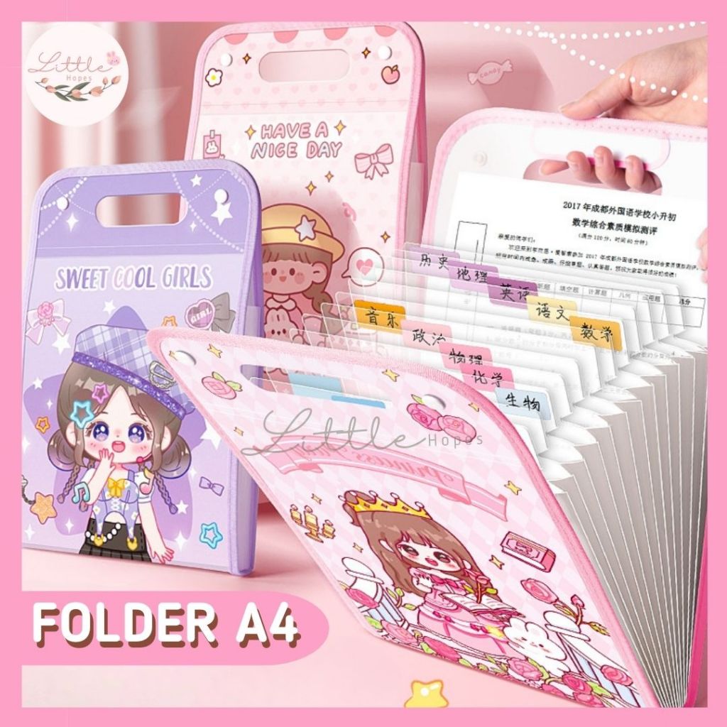 Jual Folder File A4 Kertas Dokumen 13 Lapisan Tingkat FREE Sticker ...