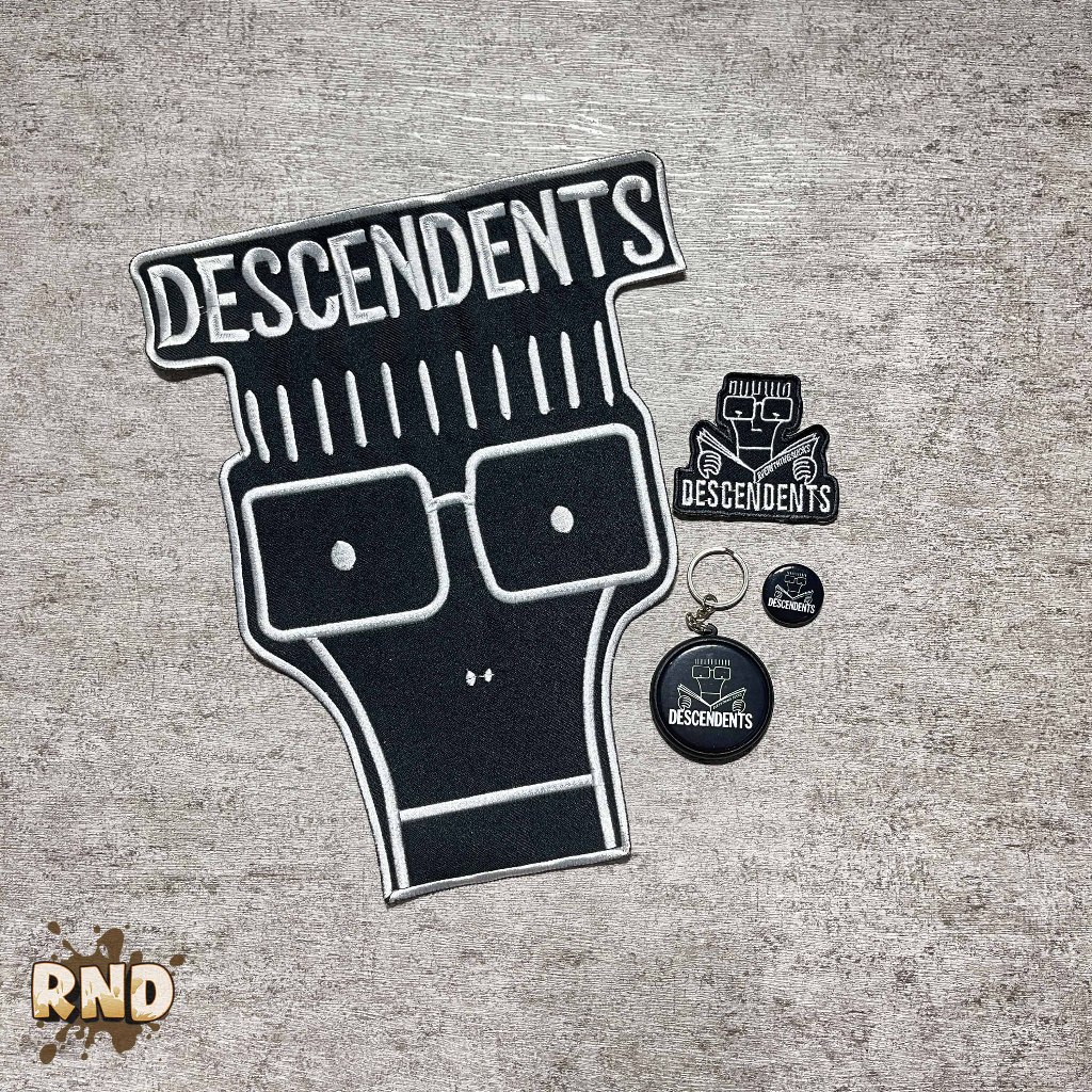 Jual BACK PATCH BORDIR DESCENDENTS SATU PAKET ISI 4 EMBLEM TEMPELAN ...