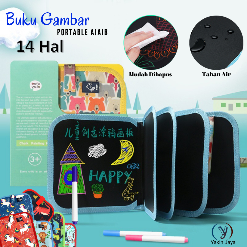 Jual Buku Gambar Portable Anak 14 Halaman Drawing Book Bisa Dihapus ...