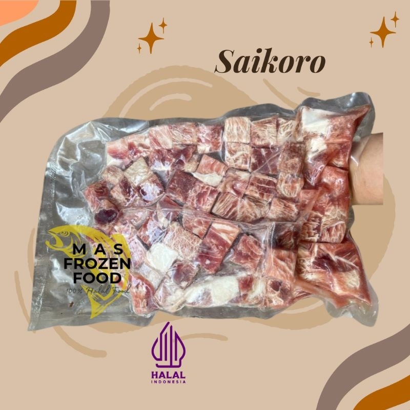 Jual Saikoro Beef - Wagyu Cube - Saikoro Kotak - Daging Empuk - Wagyu ...
