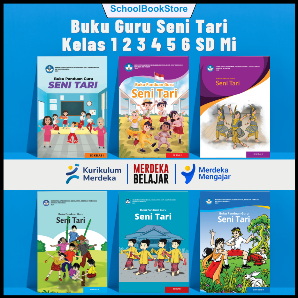 Jual Buku GURU Seni Tari Kelas 1-6 SD MI Kurikulum Merdeka Belajar Mengajar Untuk Panduan ...