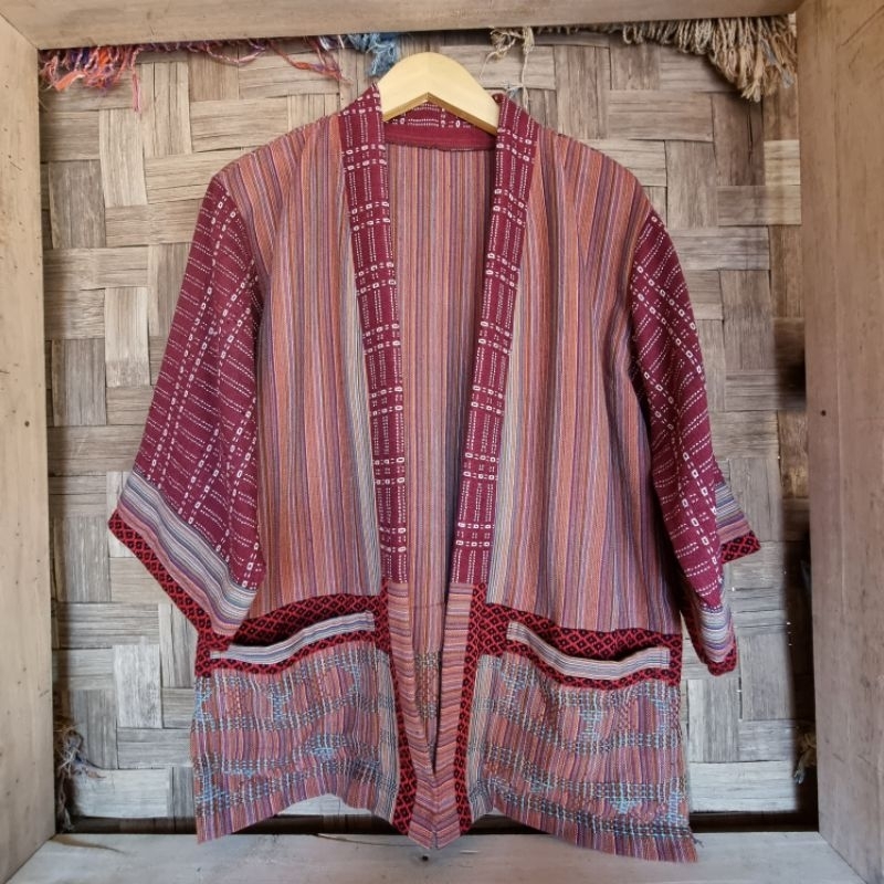 Jual Cardigan Tenun Baduy kualitas premium bahan tenun x tenun ...