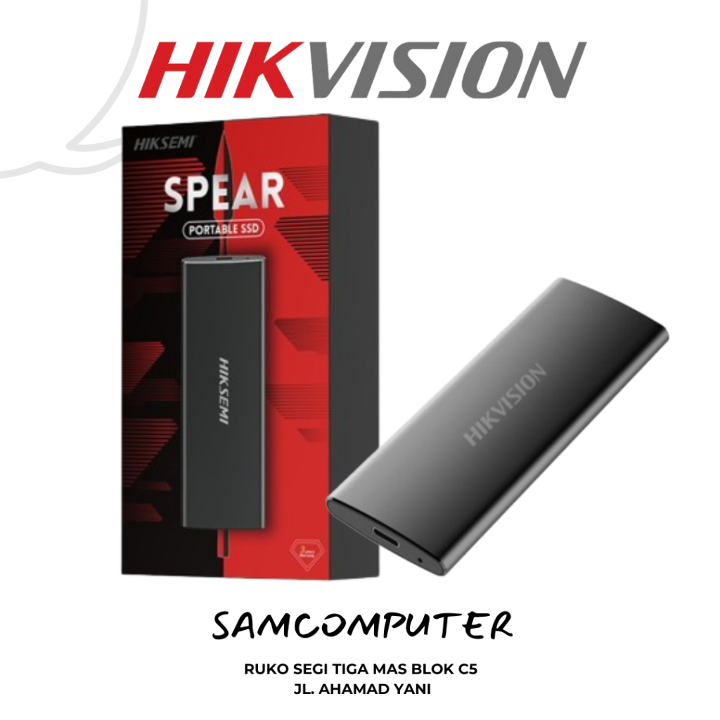 Jual Hikvision External SSD 1TB Portable SSD - HS-ESSD-T200N 1024G ...