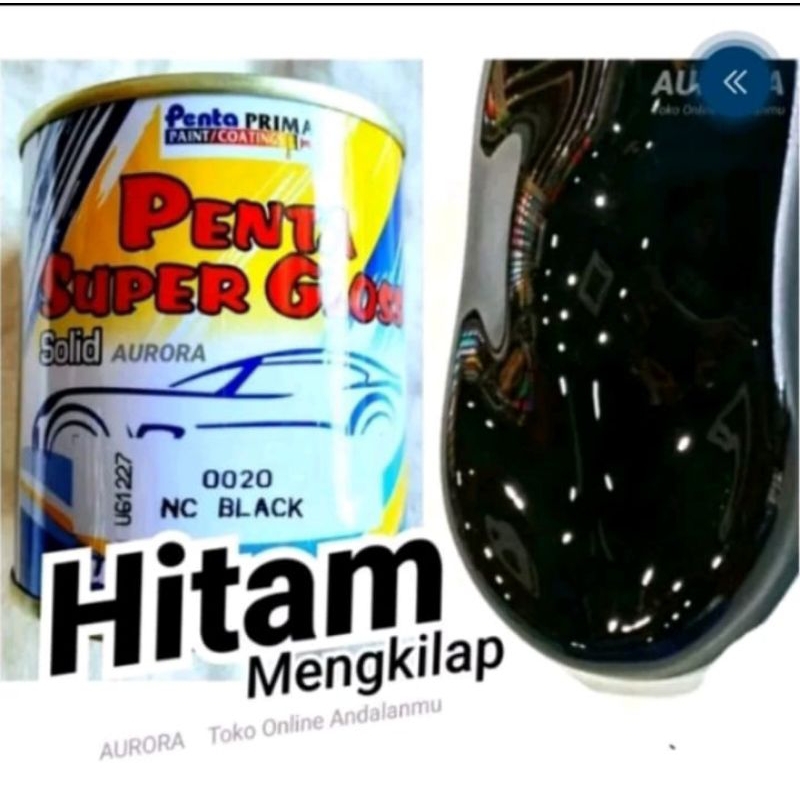 Jual Cat Penta Super Black Black 0020 Hitam Mengkilap/Hitam Glossy ...