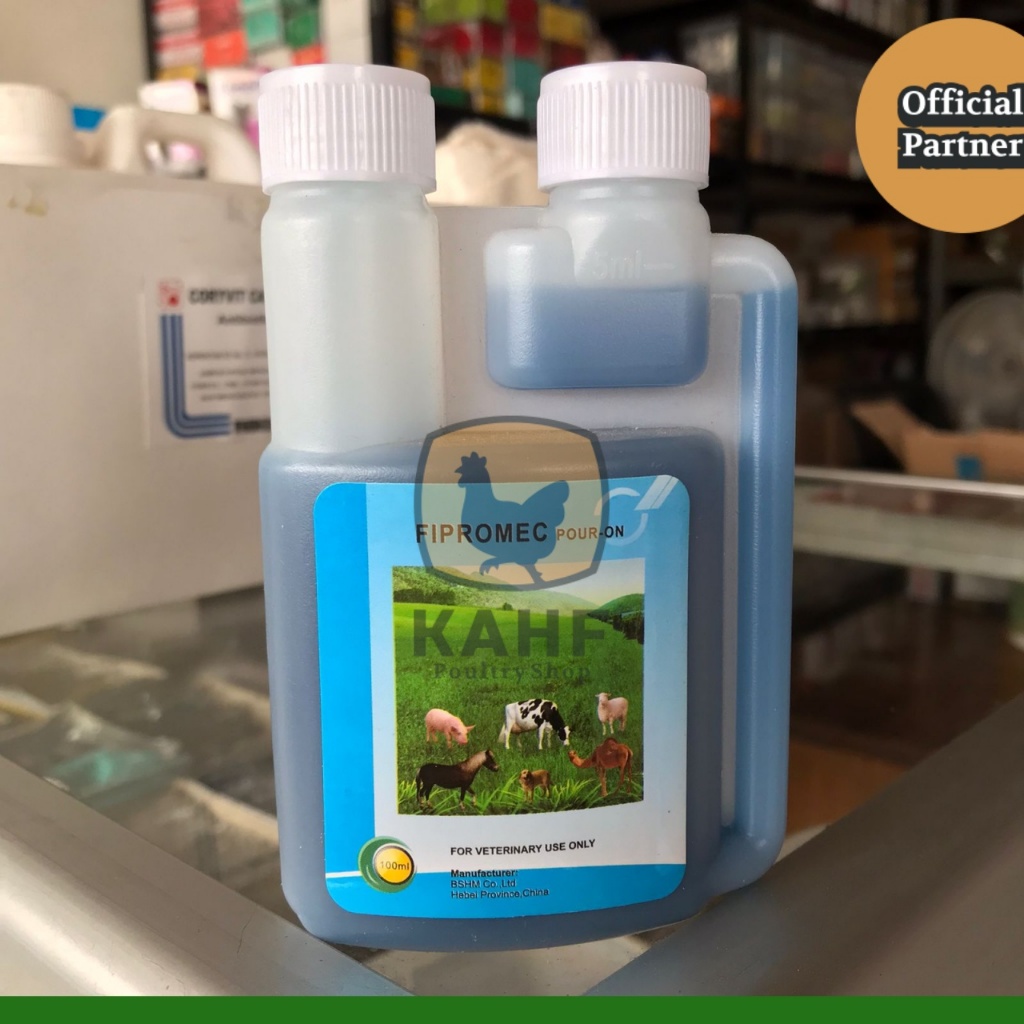Jual Fipromec Pour On 100 ml Obat Kutu Scabies Tetes Oles Sapi Kuda ...