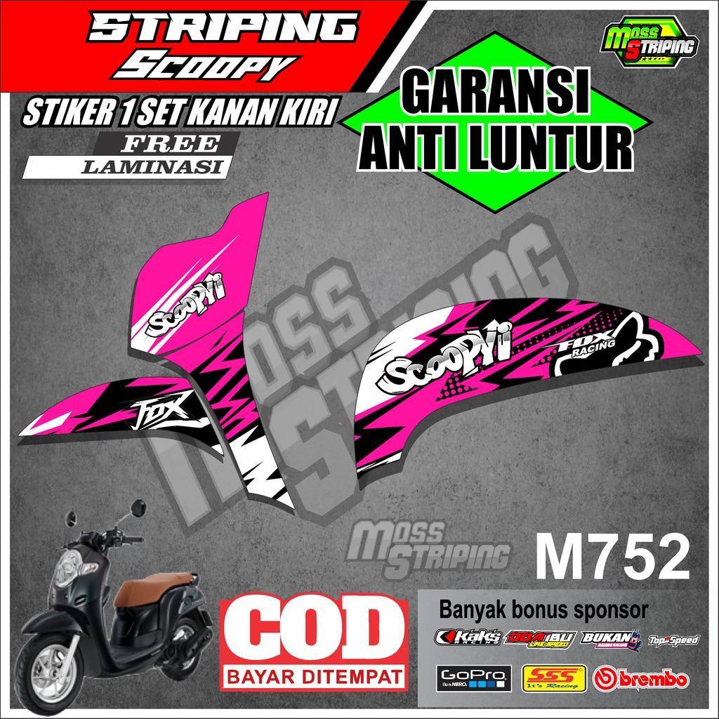 Jual STICKER STRIPING STIKER SCOOPY ESP FI NEW THN 2016 2017 2018 2019 ...