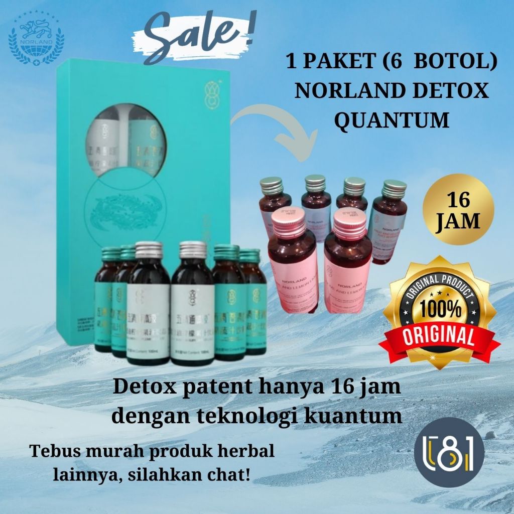 Jual Detox Cepat dan Sehat Norland hanya 16 jam NORLAND DETOX CELL ...