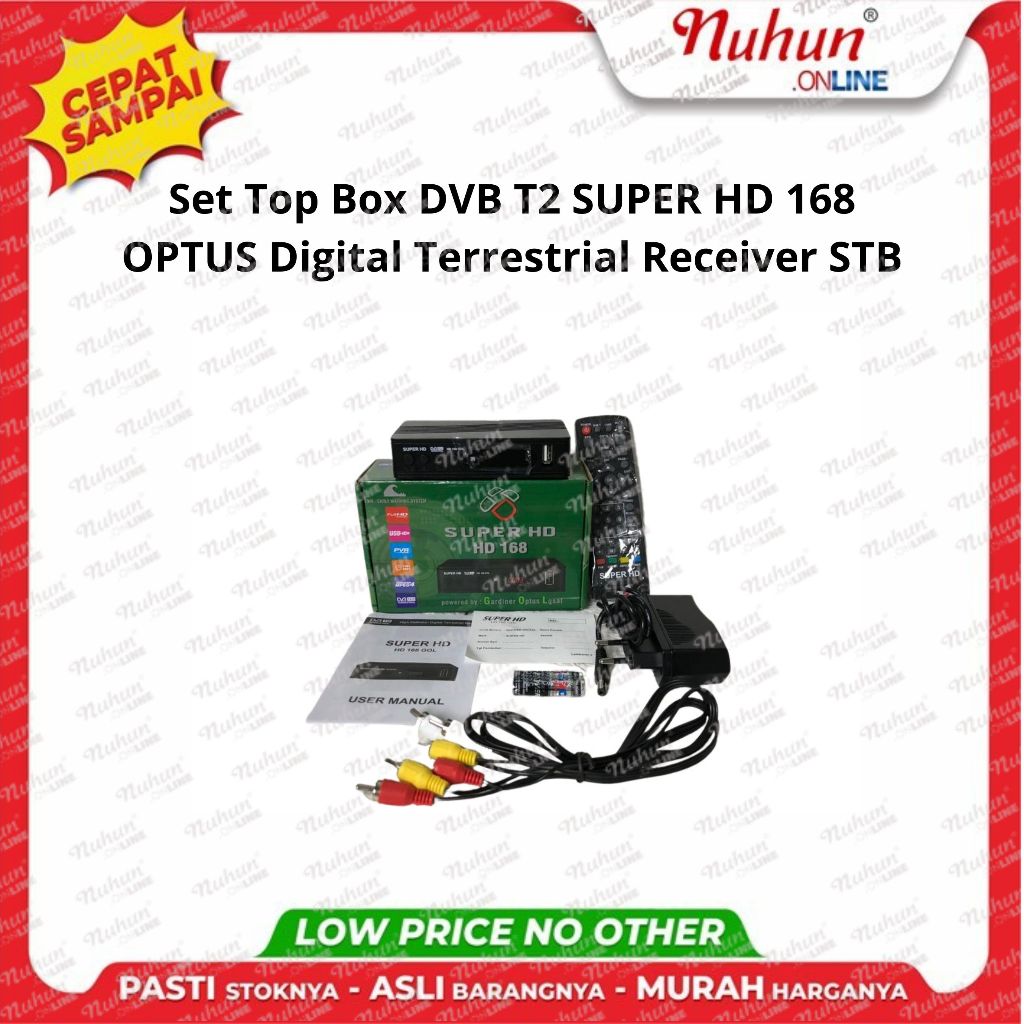 Jual Set Top Box DVB T2 SUPER HD 168 OPTUS Digital Terrestrial Receiver ...