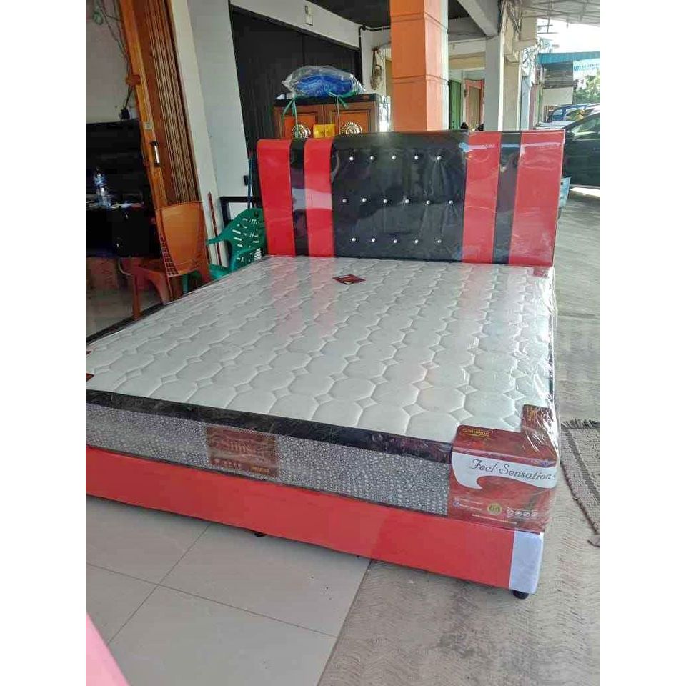 Jual KASUR SPRINGBED SIMSON 160 X 200 CM QUEEN KASUR PER GARANSI 15 ...