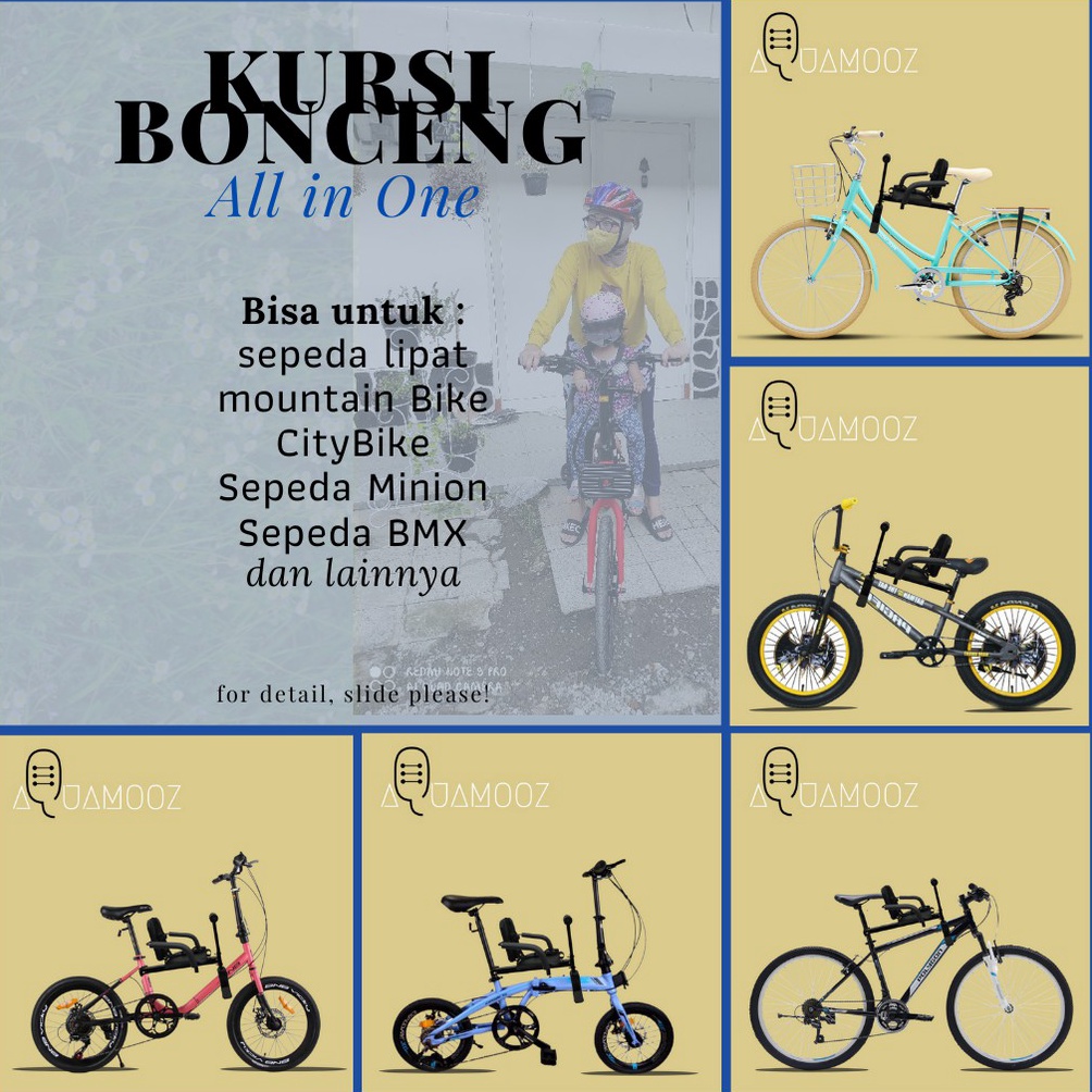 Jual Produk Terkini Kursi boncengan sepeda lipat minion mtb gunung ...