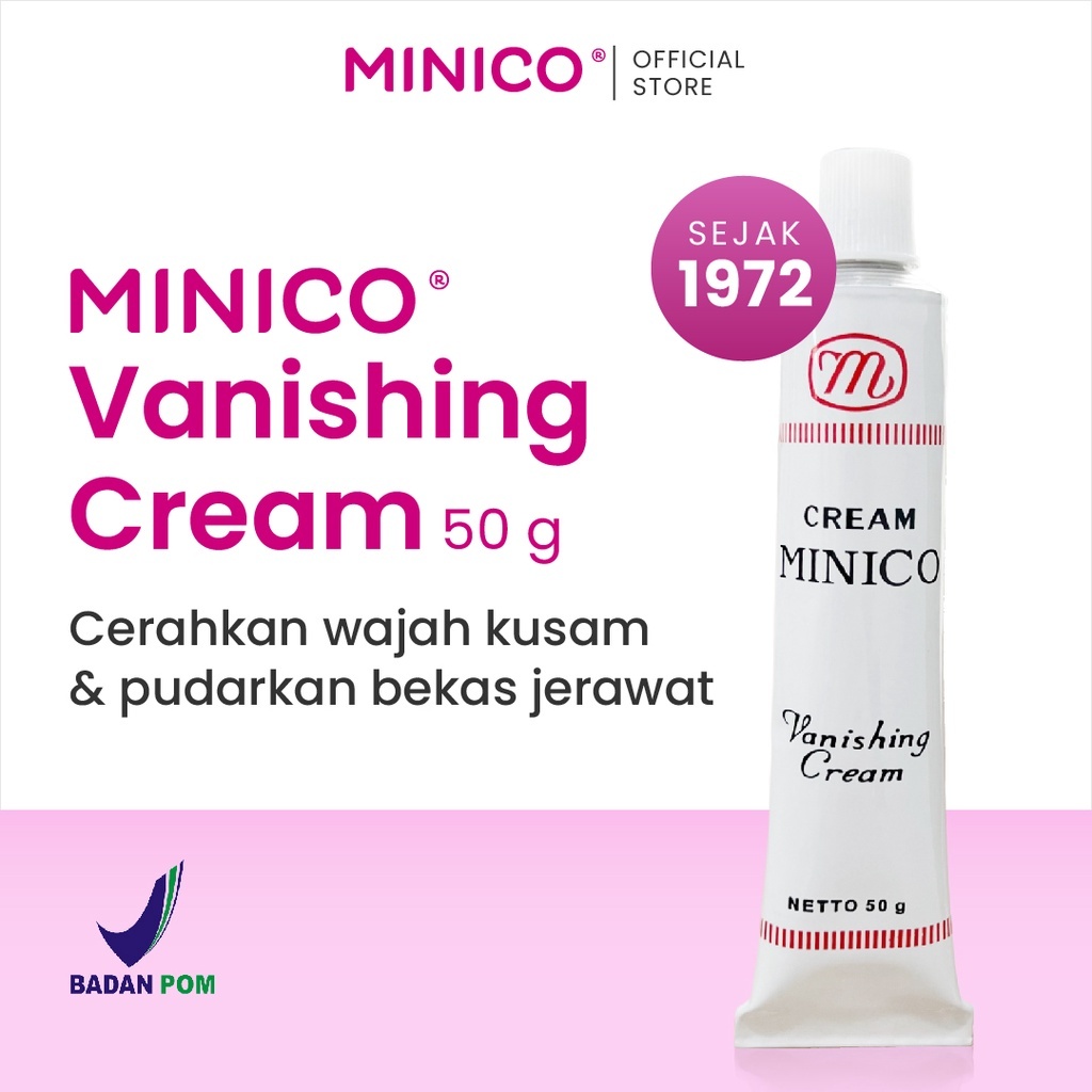 Jual Minico Vanishing Cream 50gr | Minico Glow Dark Spot Serum 20ml ...