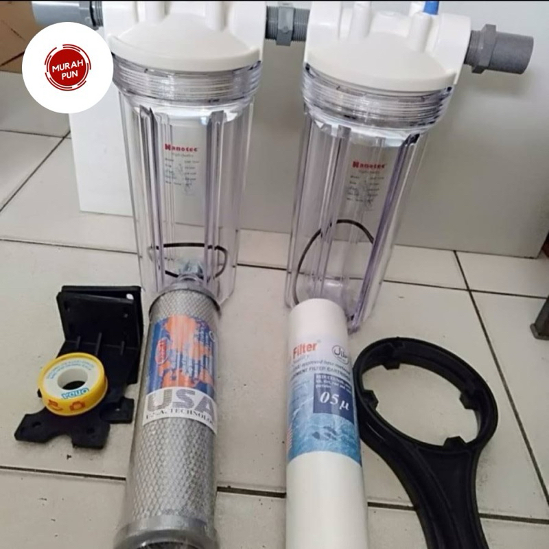 Jual paket filter penyaring air drat 3/4 ( baca deskripsi dulu) housing ...