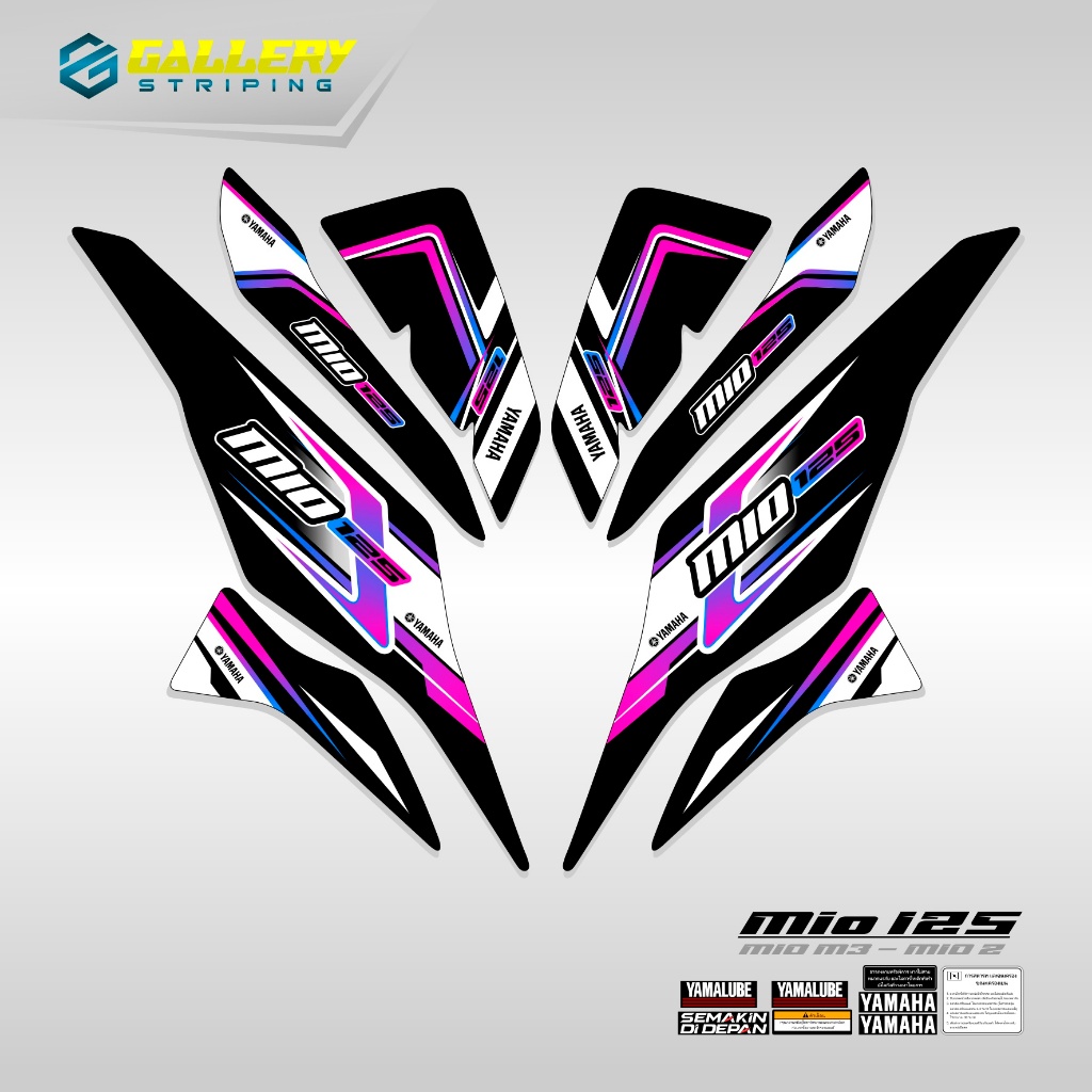 Jual Striping Mio 125 M3 Z Motif 21 Stiker Mio M3 Z 125 Variasi Sticker ...