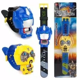 Jual Jam Tangan Anak Robot Tranformer Digital Murah Bumblebee - Jam ...