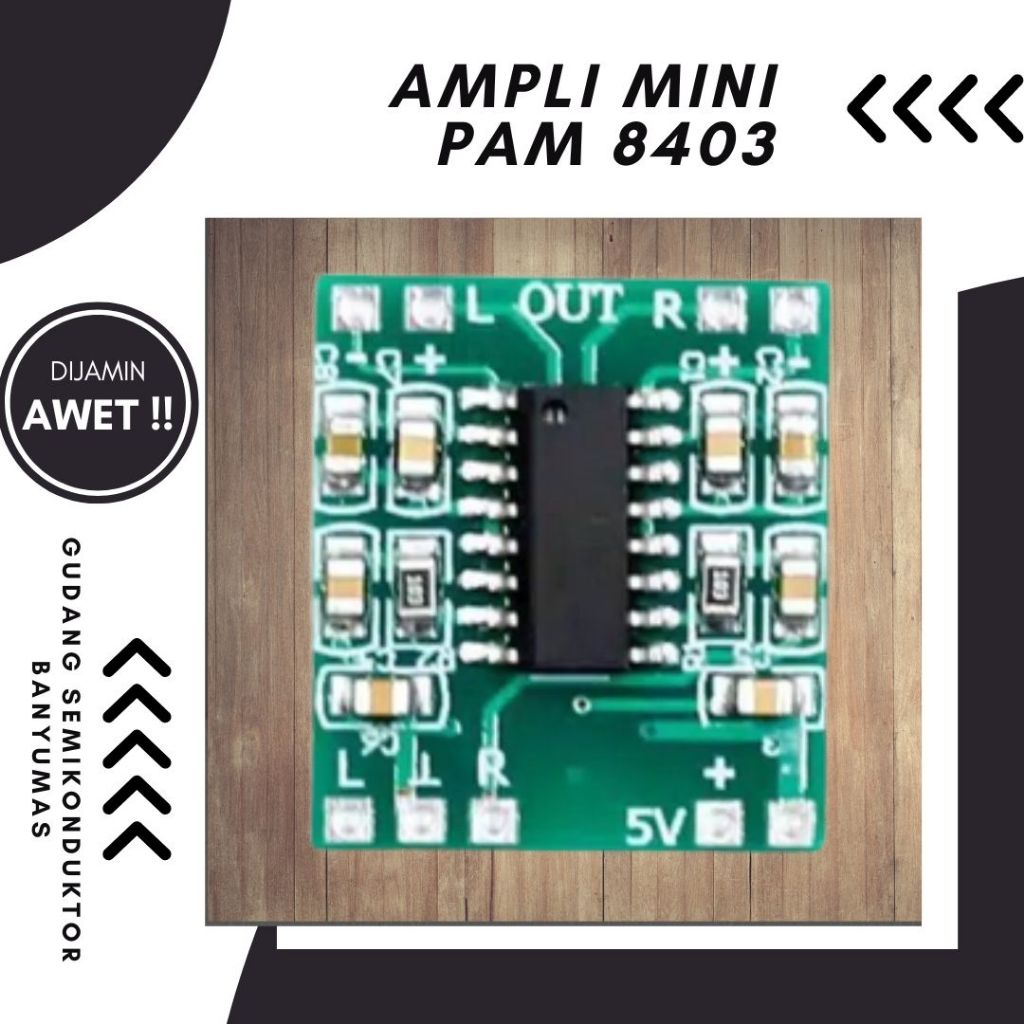 Jual Kit ampli mini PAM 8403 stereo 5v clas D POWER MINI AMPLIFIER PAM ...