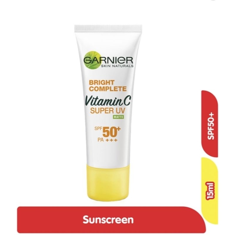 Jual GARNIER Light Complete Super UV Matte Sunscreen SPF50+ PA+++ 15 ml ...