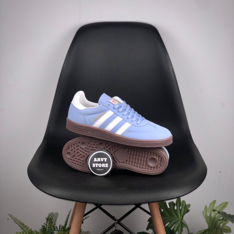 Jual Sepatu Adidas Handball Spezial Ice Blue Gum Authentic Kasual Pria ...