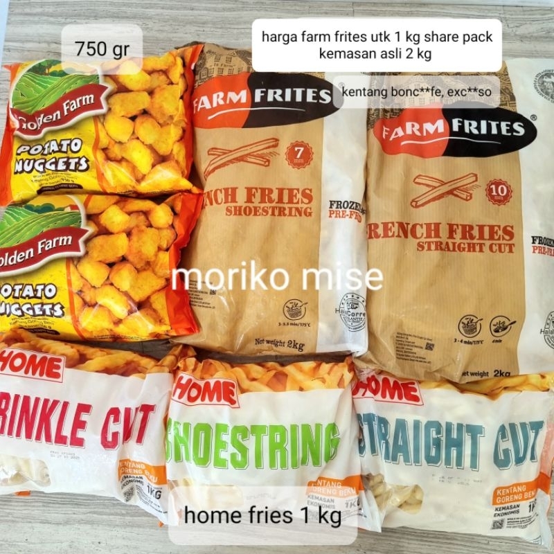 Jual french fries FARM FRITES kentang goreng shoestring lurus straight ...
