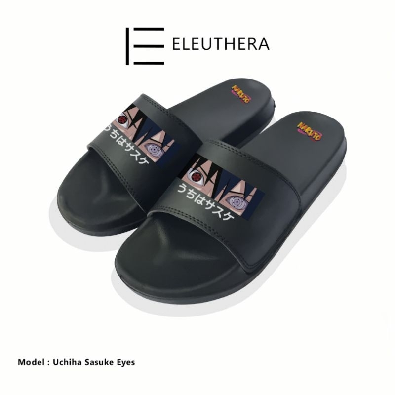 Jual Eleuthera 36-43 Sandal Slide Anime Naruto Uchiha Sasuke | Shopee ...