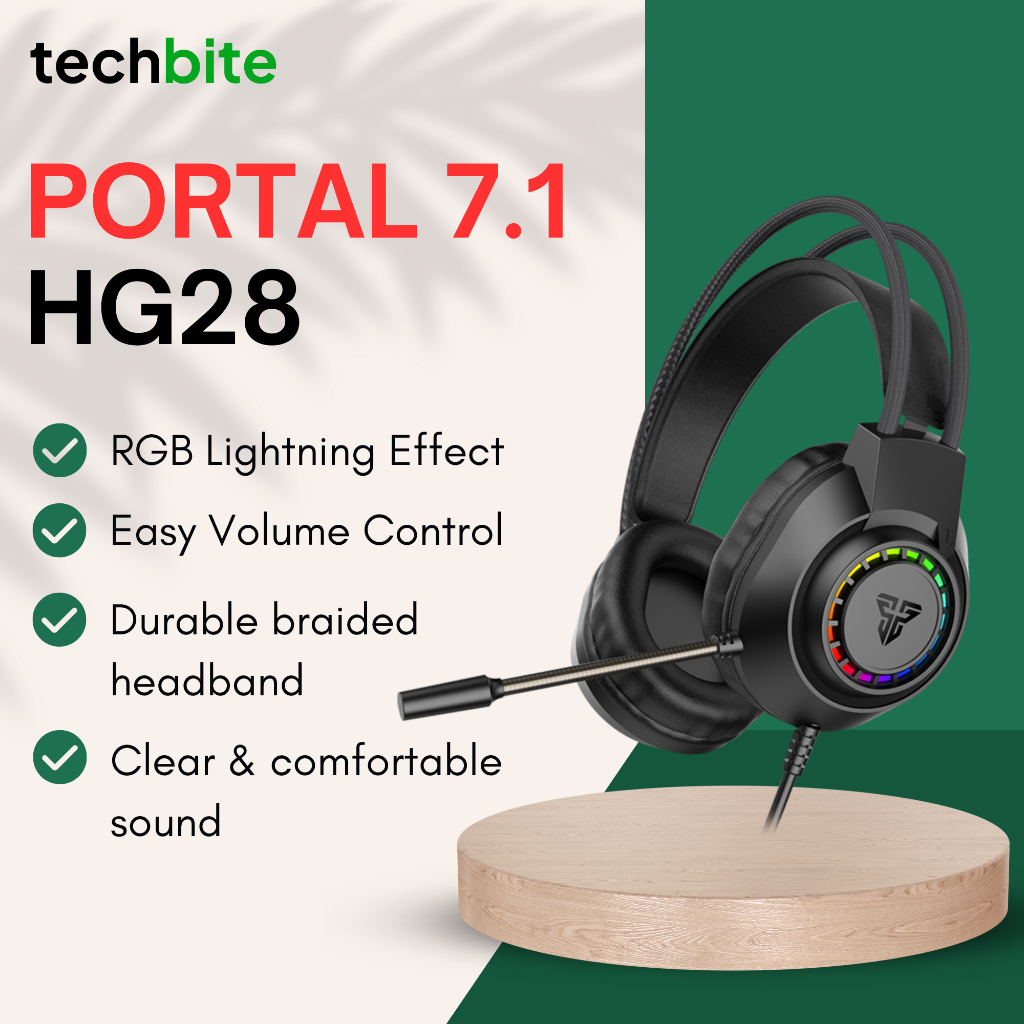 Jual Fantech Headset Gaming RGB PORTAL 7.1 HG28 USB | Shopee Indonesia