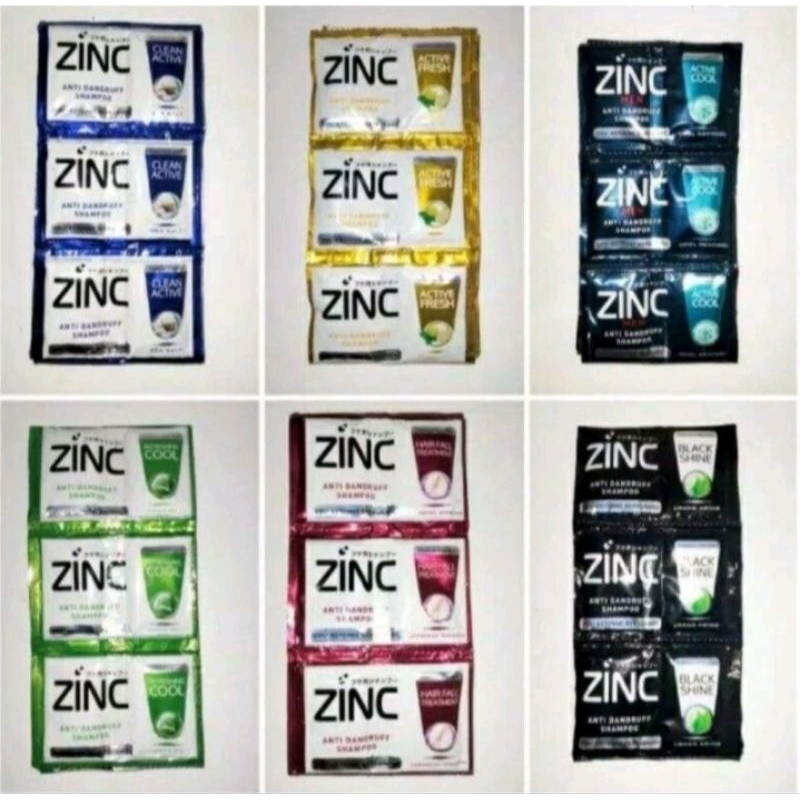 Jual zinc sampo 1 renteng 12 sachet all varian | Shopee Indonesia