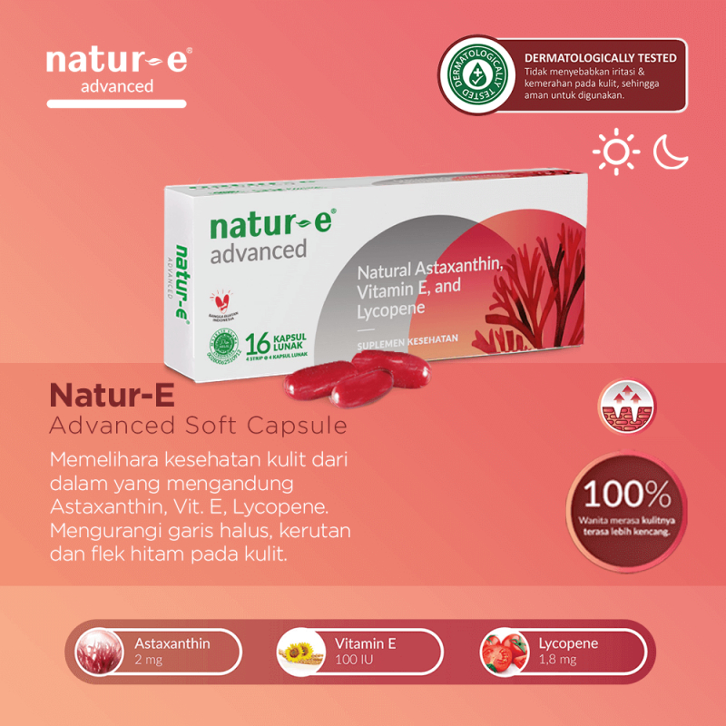 Jual NATURE-E Advanced Soft Capsule - Suplemen Kulit Anti Aging, Bebas ...