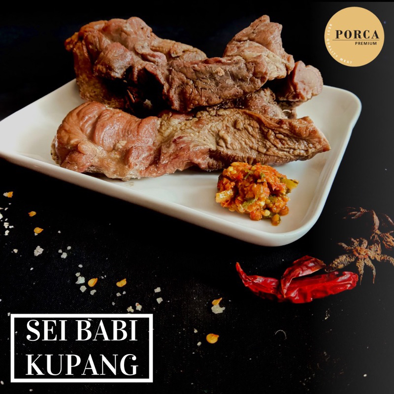 Jual Sei Babi Asap Khas Kupang 500gr FREE sambal | Shopee Indonesia