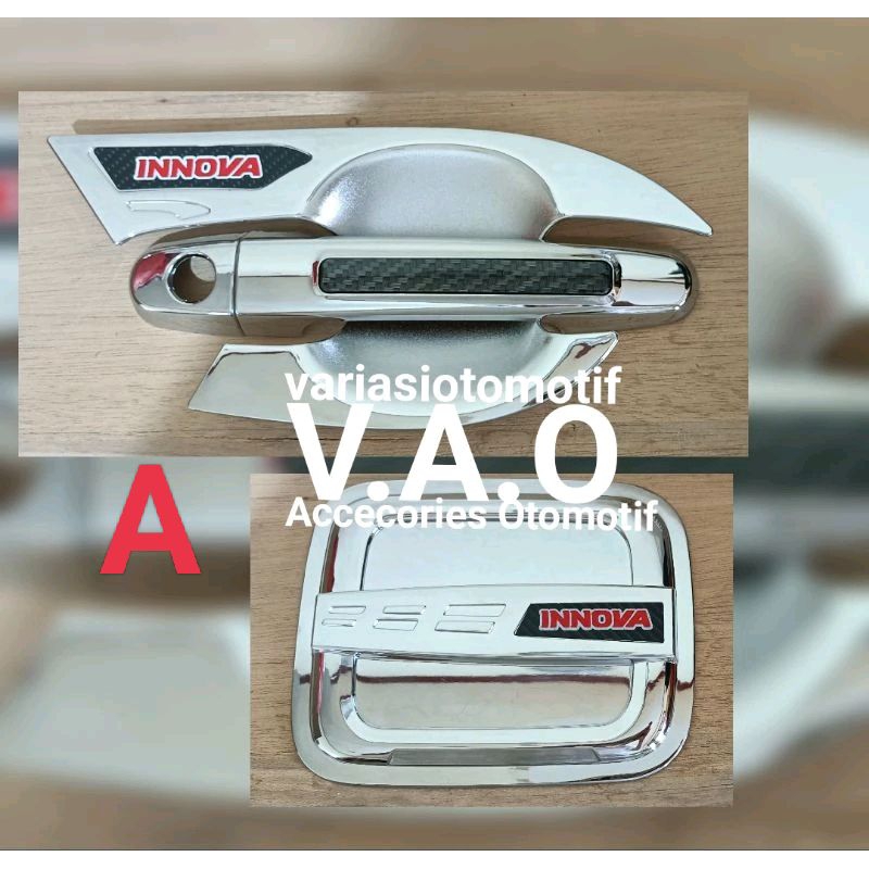 Jual Cover Handle Outer dan Tank Cover Innova Chrome Elegant | Shopee ...