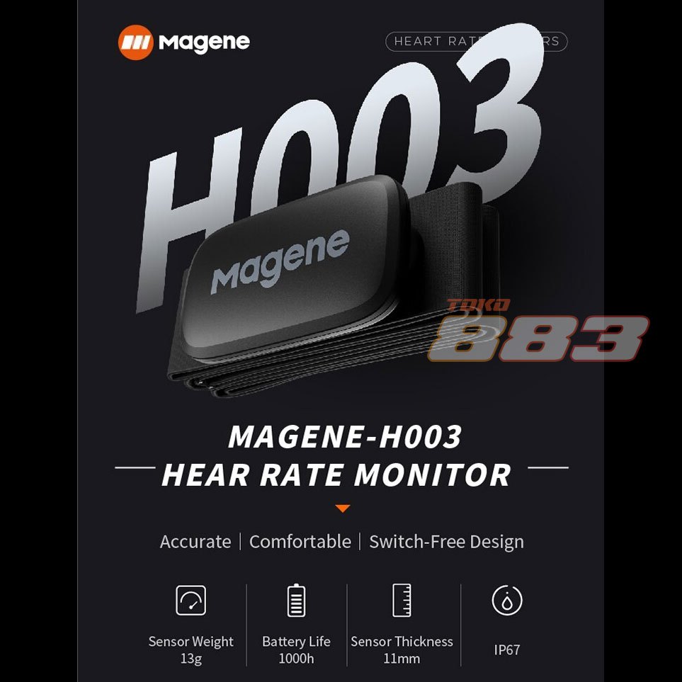 Jual Magene Heart Rate Sensor - Dual Mode Bluetooth 4.0 & ANT. Sensor ...