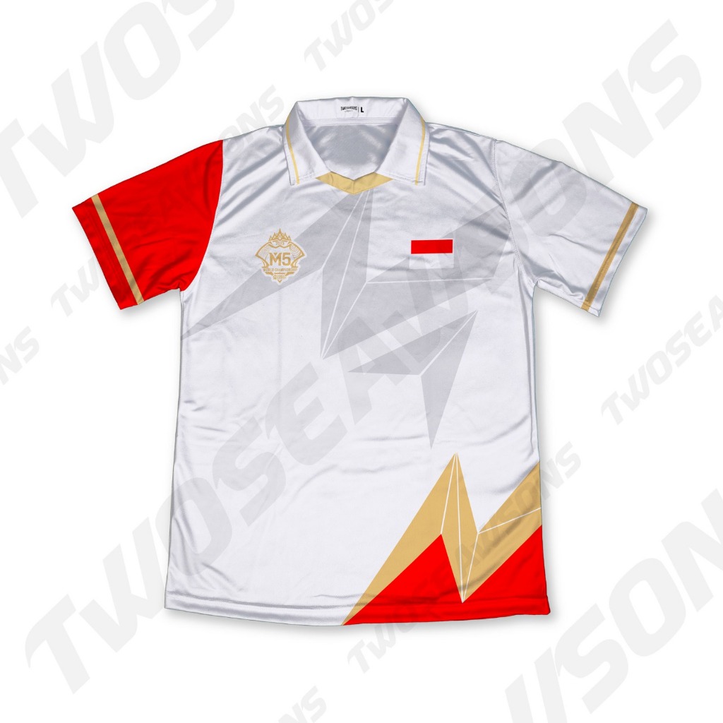 Jual Baju Kaos Tshirt Jersey M5 Mobile Legends MLBB Indonesia Putih ...