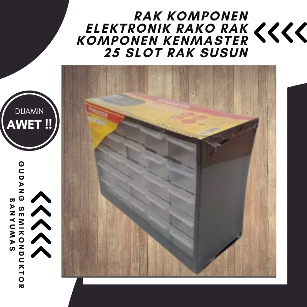 Jual rak komponen elektronik Rako rak komponen kenmaster 25 slot rak ...