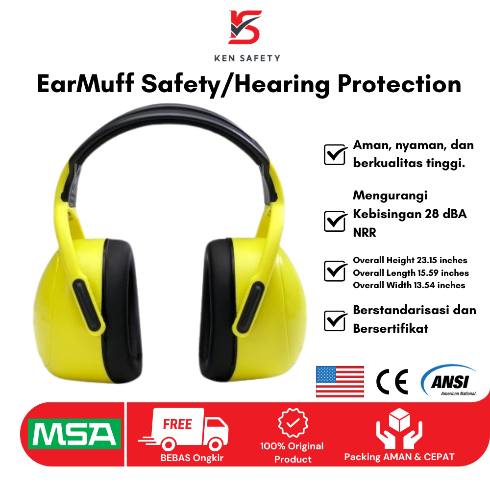 Jual Earmuff Safety Ear Protection Penutup Pelindung Telinga Kerja Anti ...