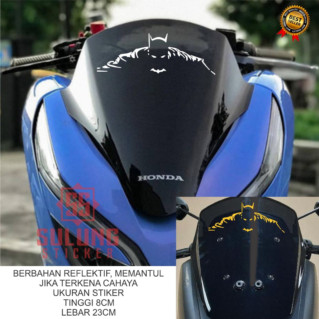 Jual Stiker Motor Variasi Batman Cutting Sticker Visor Nmax Pcx Bat Man ...