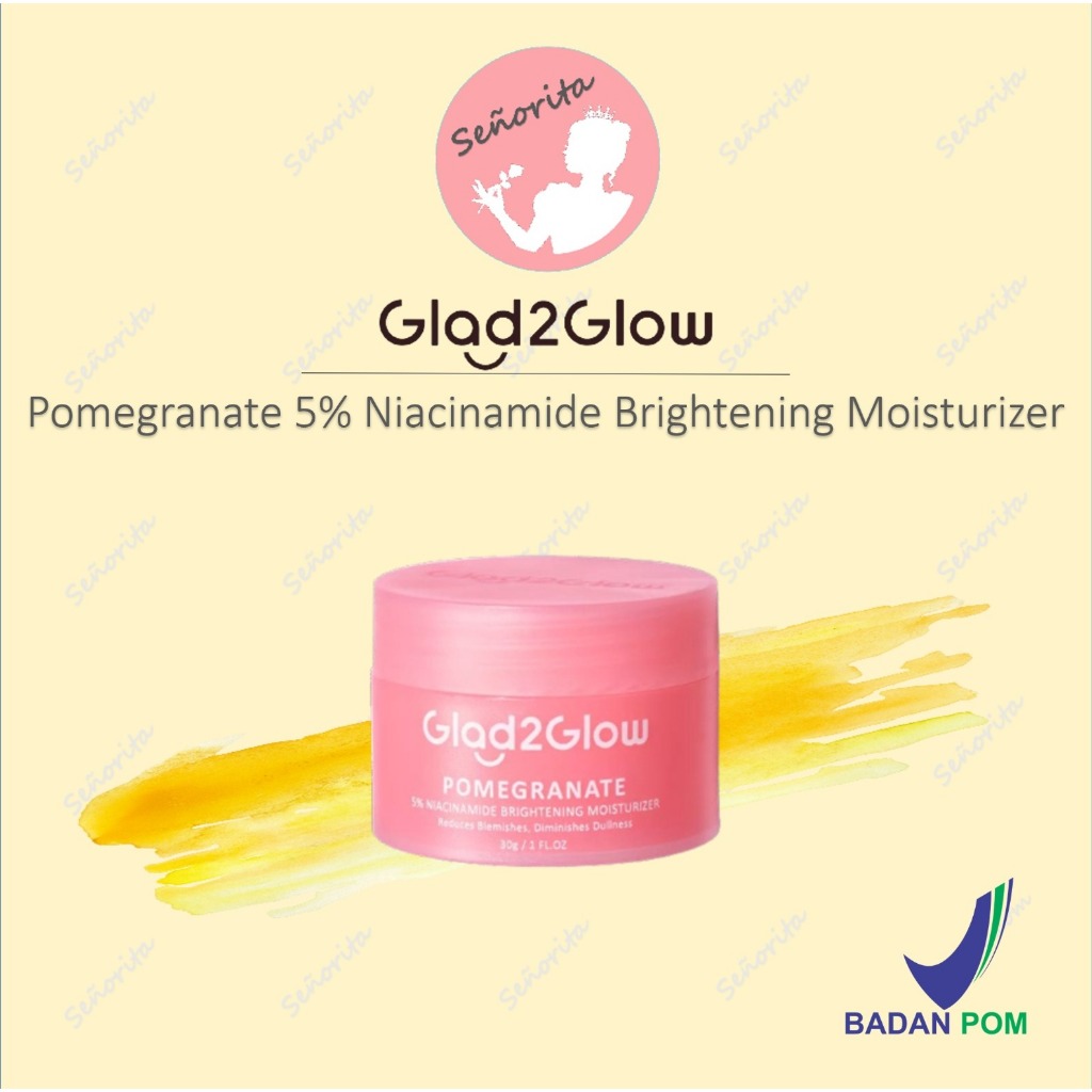 Jual Glad2glow G2g Pomegranate 5 Niacinamide Brightening Moisturizer