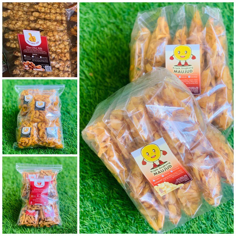 Jual Cemilan murah basreng, pilus cikur, makaroni, kripik singkong isi ...