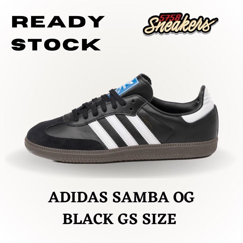 Jual Adidas Samba OG Black White Gum GS / IE3676 100% Original ...