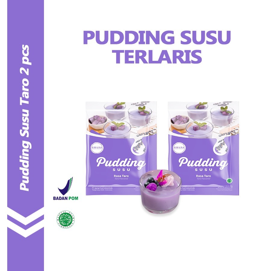 Jual [BUNDLE 2 PCS] Pudding Susu Mix Gula Rasa Taro Puding Sutra ...