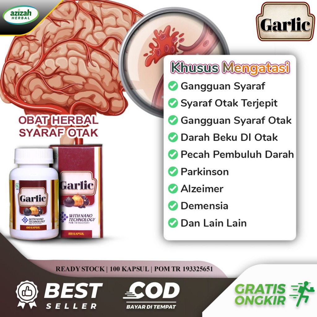 Jual Obat Syaraf Otak Anak & Dewasa Sakit Saraf Otak Tersumbat Darah ...
